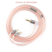 Amazon | LINSOUL TRIPOWIN Karenイヤホン用ケーブル 2.5mm/3.5mm/4.4mm金メッキプラグとQDC端子/MMCX端子/0.78mm2pinコネクタの ...