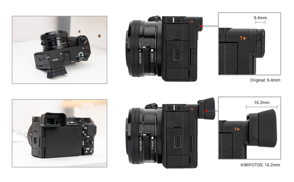 Amazon.com : A6700 Eyecup Eyepiece, Soft Silicon Extended Camera Eye Cup Viewfinder Special ...