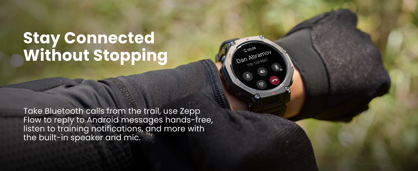 Amazon.com: Amazfit T-Rex 3 Pro Outdoor Smart Watch 48mm Sapphire AMOLED Display, Ti Bezel, Dual ...