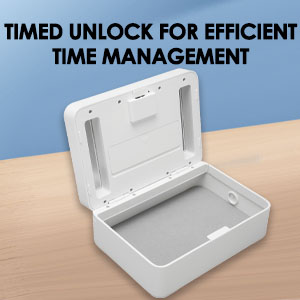 Timed Locked Box for Phones Snacks, Timed MindSight Box with LED Display and Child Lock, Safe ...
