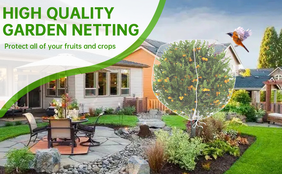 Amazon.com : Fruit Tree Netting Covers with Zipper to Protect from Squirrels and Birds Large ...