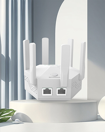 2024 WiFi Extender Signal Booster for Home Powerful 6 Antennas WiFi ...
