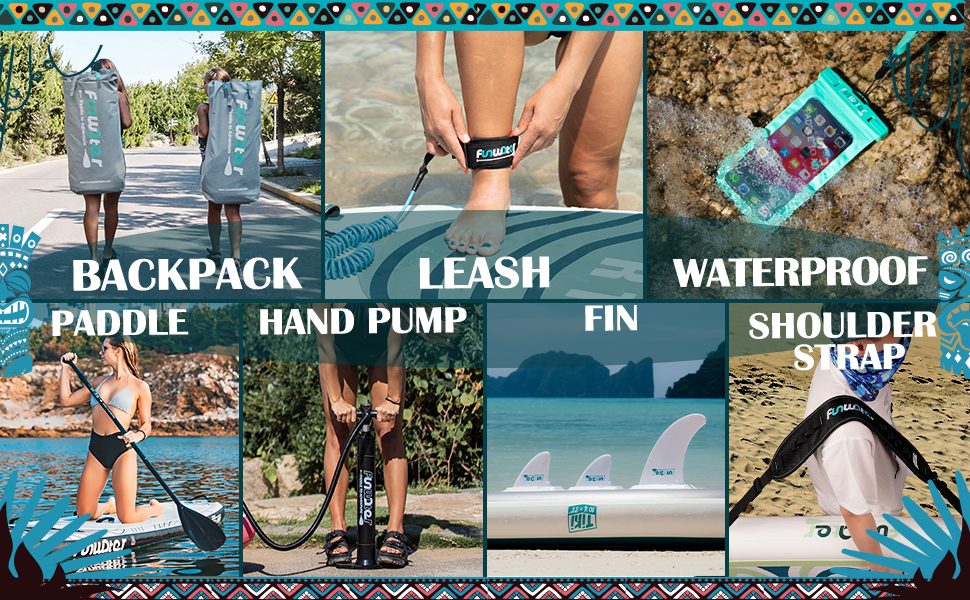 FunWater Stand up Paddle Board Inflatable Paddleboard Ultra-Light ...