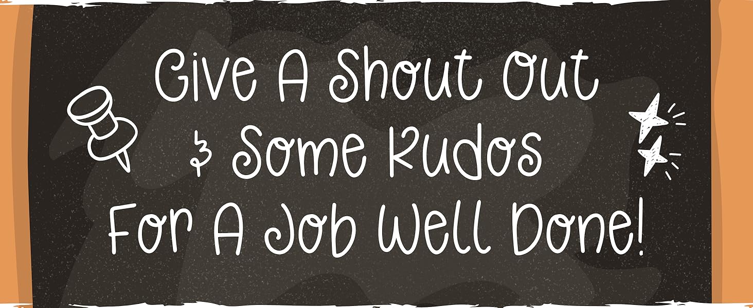 Amazon.com : Kudos Shout Out Cards for Teachers, Students, and Employee ...
