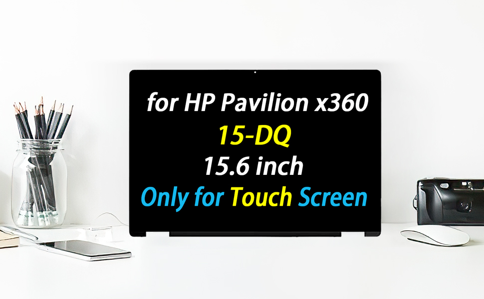 Amazon.com: L51357-001 Replacement for HP Pavilion x360 15-DQ 15T-DQ LCD Display 15-DQ1052NR 15 ...