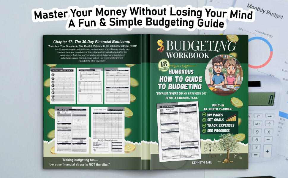 Amazon.com: Budgeting Workbook: Fun & Practical Guide to Budgeting with ...