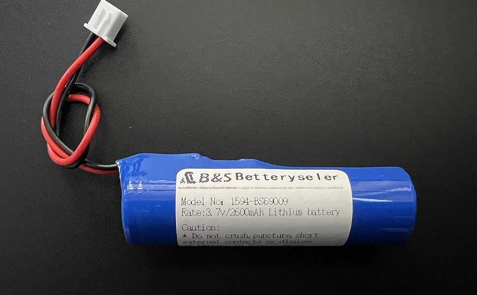 Amazon.com: Betteryseler 1pc 3.7V 2600mAh 1S1P ICR18650 Rechargeable Lithium ion Battery with ...