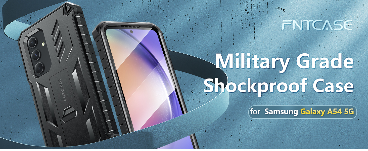 Amazon.com: FNTCASE for Samsung Galaxy A54-5G Case: Dual Layer Protective Shockproof Cover ...