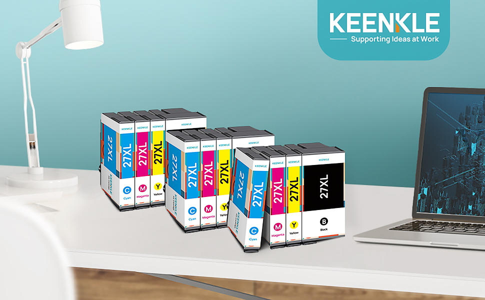 27XL Multipack 4 colori Cartucce d'inchiostro Compatibili per Epson 27 27XL per Workforce WF ...