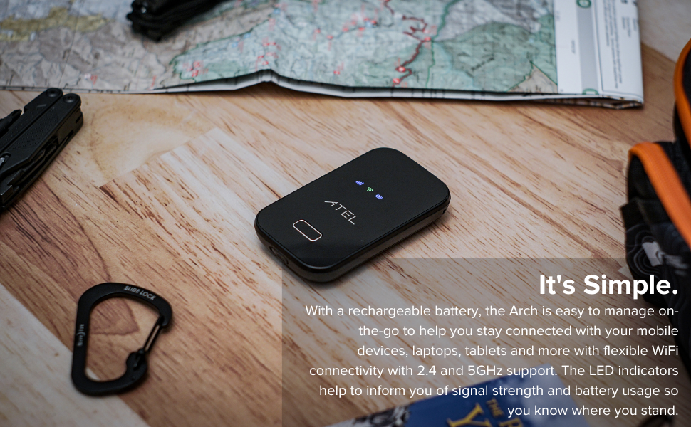 Amazon.com: ATEL Arch W01 4G LTE Mobile Hotspot | Up to 150Mbps | WiFi Connectivity for up to 15 ...