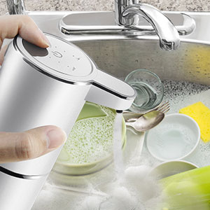 Amazon.com: Gotofine Automatic Foaming Soap Dispenser,4-Level Adjustable Foam, Wall Mount, USB ...