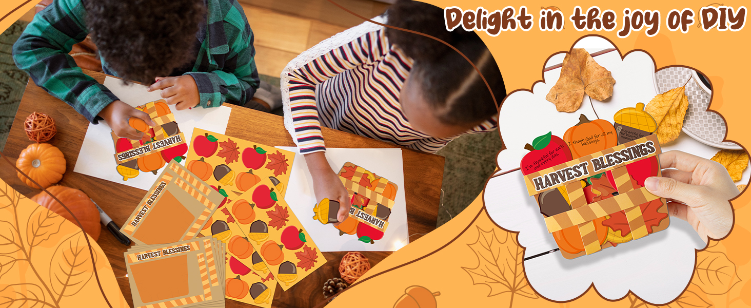 Amazon.com: BeYumi Fall Harvest Basket Craft - 28Pcs Fall Harvest ...