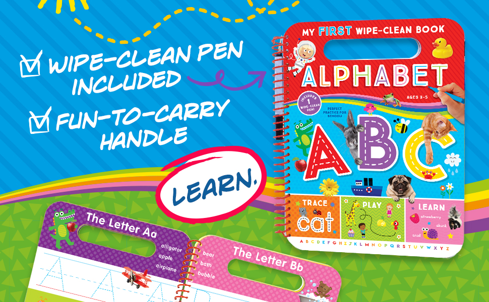 Amazon.com: My First Wipe-Clean: Alphabet-Teacher-Approved Activities to Help Kids Trace, Write ...