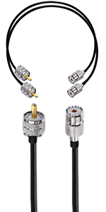 Amazon.co.jp: TUOLNK BNC メス - UHF PL259 オス RF 同軸アダプタ SO239 M型 オス - BNC メス 同軸コネクタ 延長ケーブル用 2個 : 産業 ...