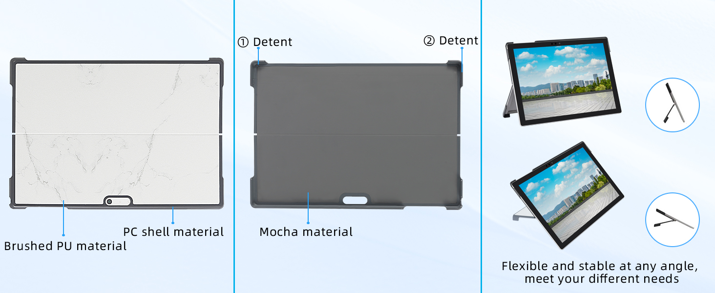 Qulose Keyboard Case For Microsoft Surface Pro 7 Plus Pro 7 Pro 6 Pro 5 Pro 4