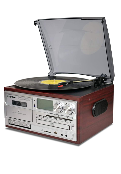 Amazon.com: LoopTone Vinyl Record Player 10 in 1 3 Speed Bluetooth ...