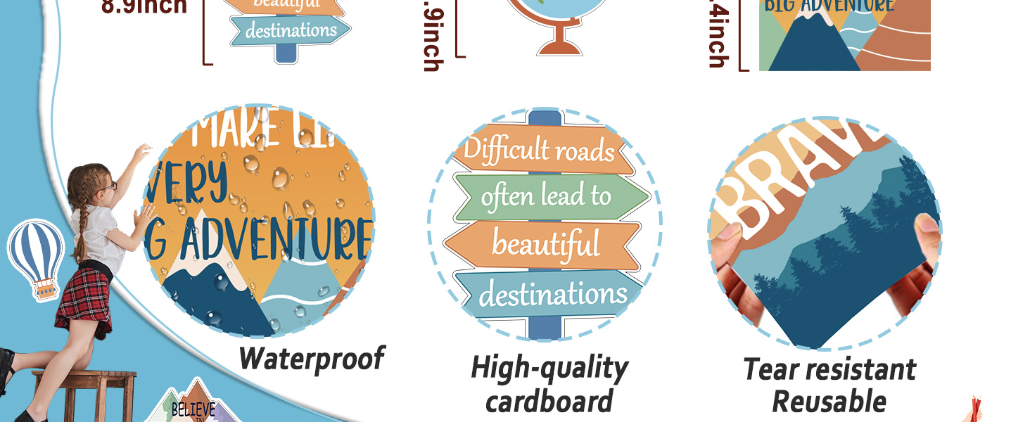 Amazon.com : Let The Adventure Begin Motivational Bulletin Board Set ...