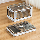 HOTRCR Extra Large Plastic Storage Boxes with Lid, Clear Heavy Duty ...