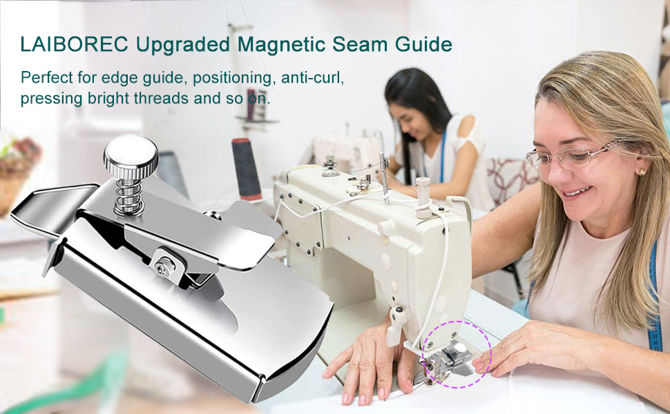 Amazon.com: LAIBOREC Magnetic Seam Guide for Sewing Machine, Magnetic ...