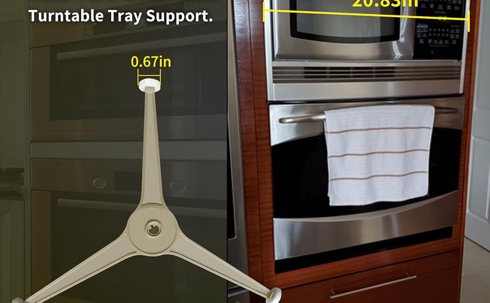 Amazon.com: WB06X10584 Microwave Turntable Tray Support,Replace for 1085075 EA952406 PS952406 ...