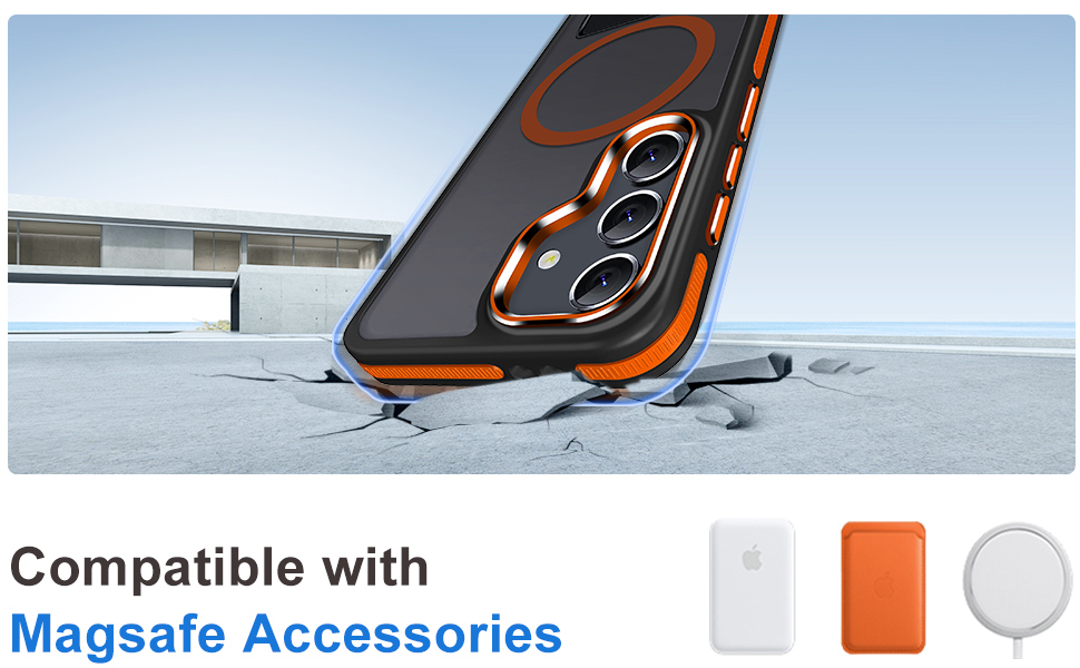 Amazon.com: MALEWOLF for Samsung Galaxy S24+ Plus Case [Invisible Stand], Compatible with ...