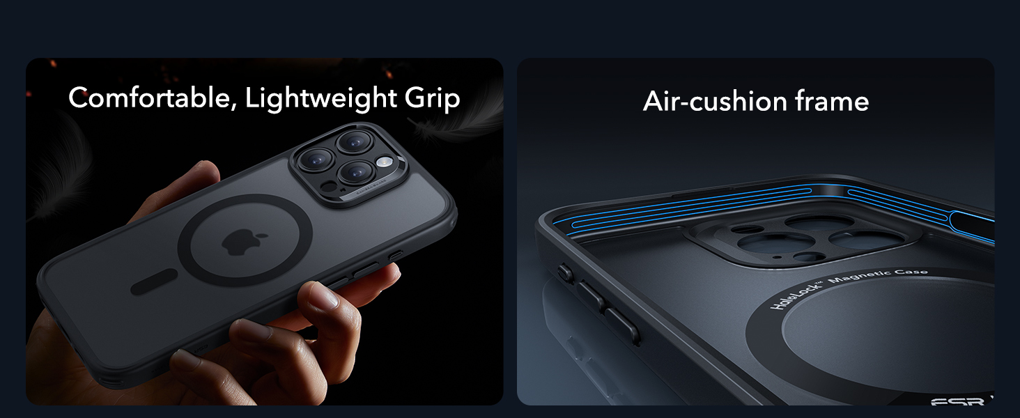 Amazon.com: ESR for iPhone 16 Pro Case (4 in 1) Set, Translucent Matte Case, Compatible with ...