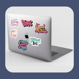 D2C Scrap Book Motivational Quote Positive Quotes Laptop Sticker - Pack ...