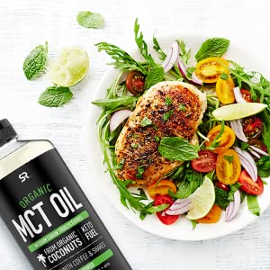 Sports Research Keto MCT Oil from Organic Coconuts - Fatty Acid Fuel for Body + Brain - Dual ...