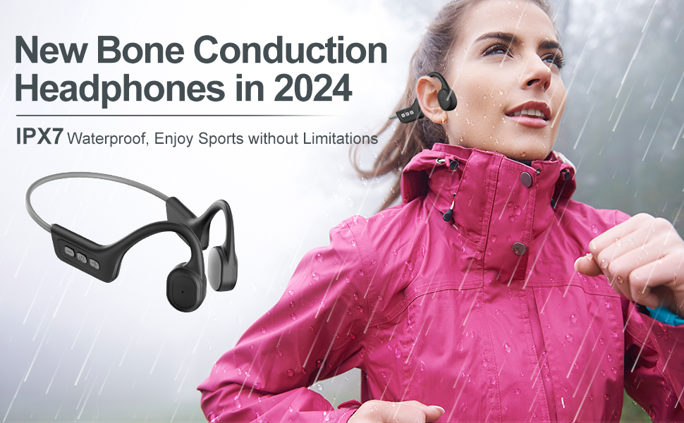 Amazon.com: Bone Conduction Headphones Bluetooth 5.3,IP67 Waterproof ...