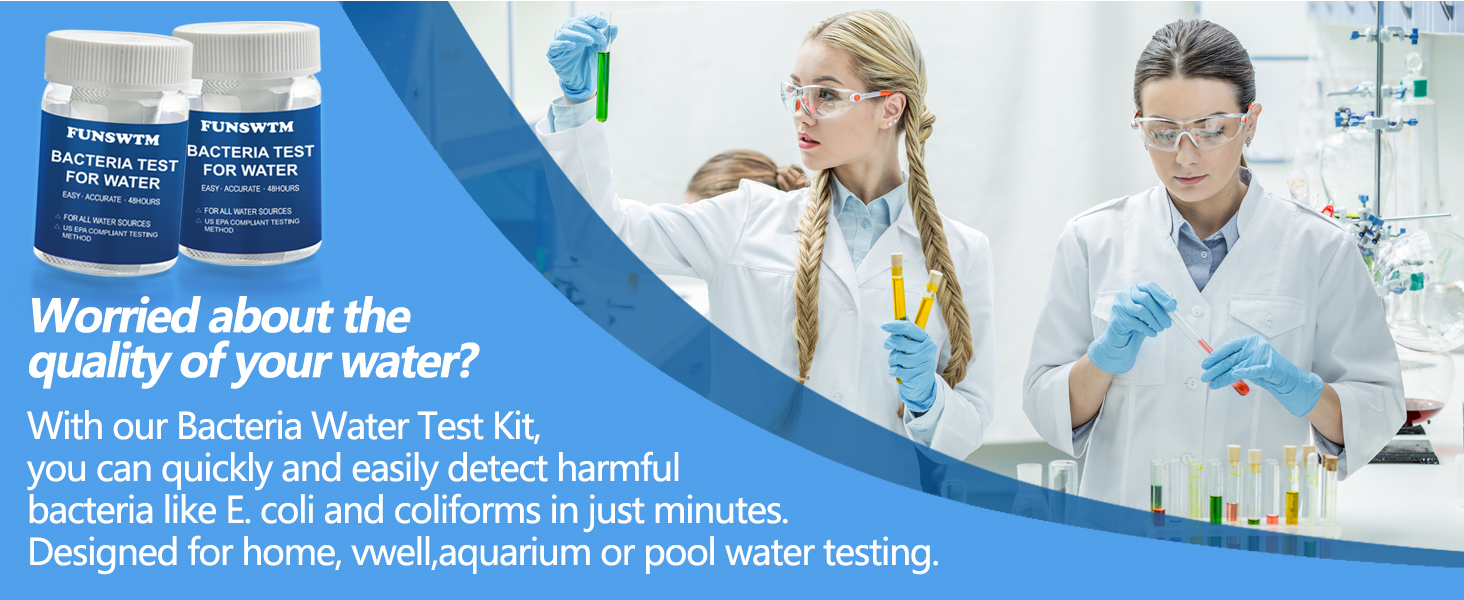 Coliform Bacteria Water Test Kit 4 Pack Water Bacteria Test Kit Easy At Home Well