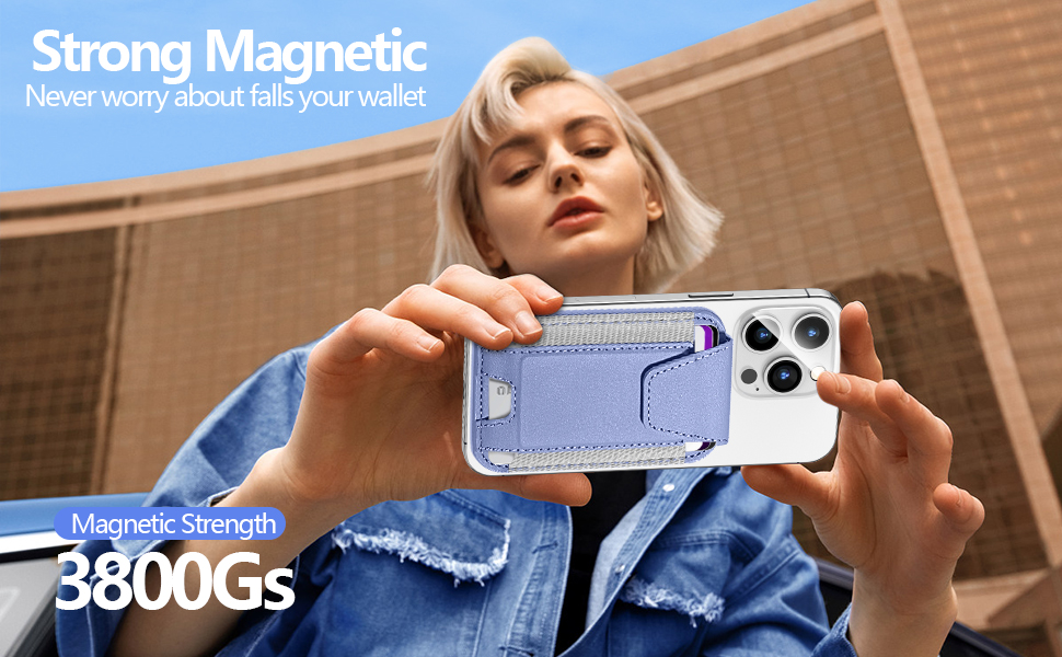 Amazon.com: Miroddi for MagSafe Wallet with Privacy Flap, Stronger Magnetic Card Holder for ...