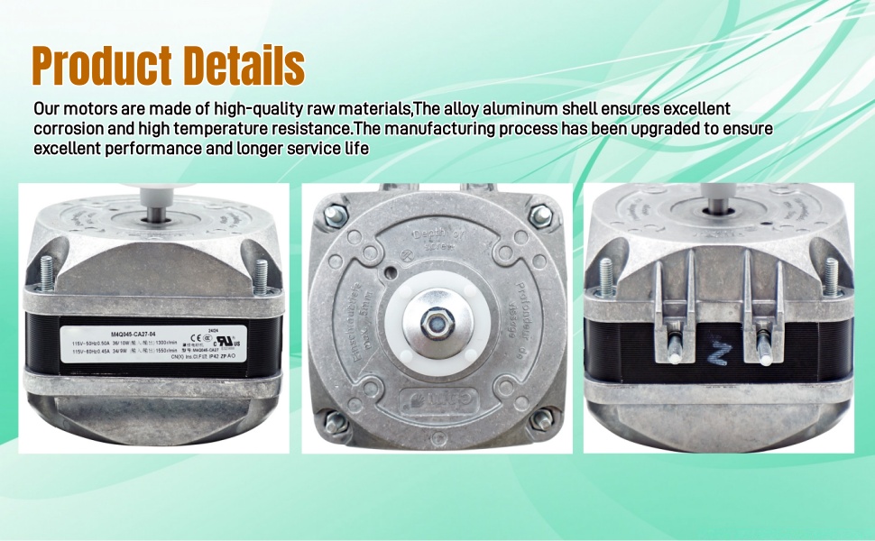 for ebm-papst M4Q045-CA27-04 Fan AC Motor,115V 36/10W 0.50A 50/60Hz 1550RPM,Shaded Pole ...