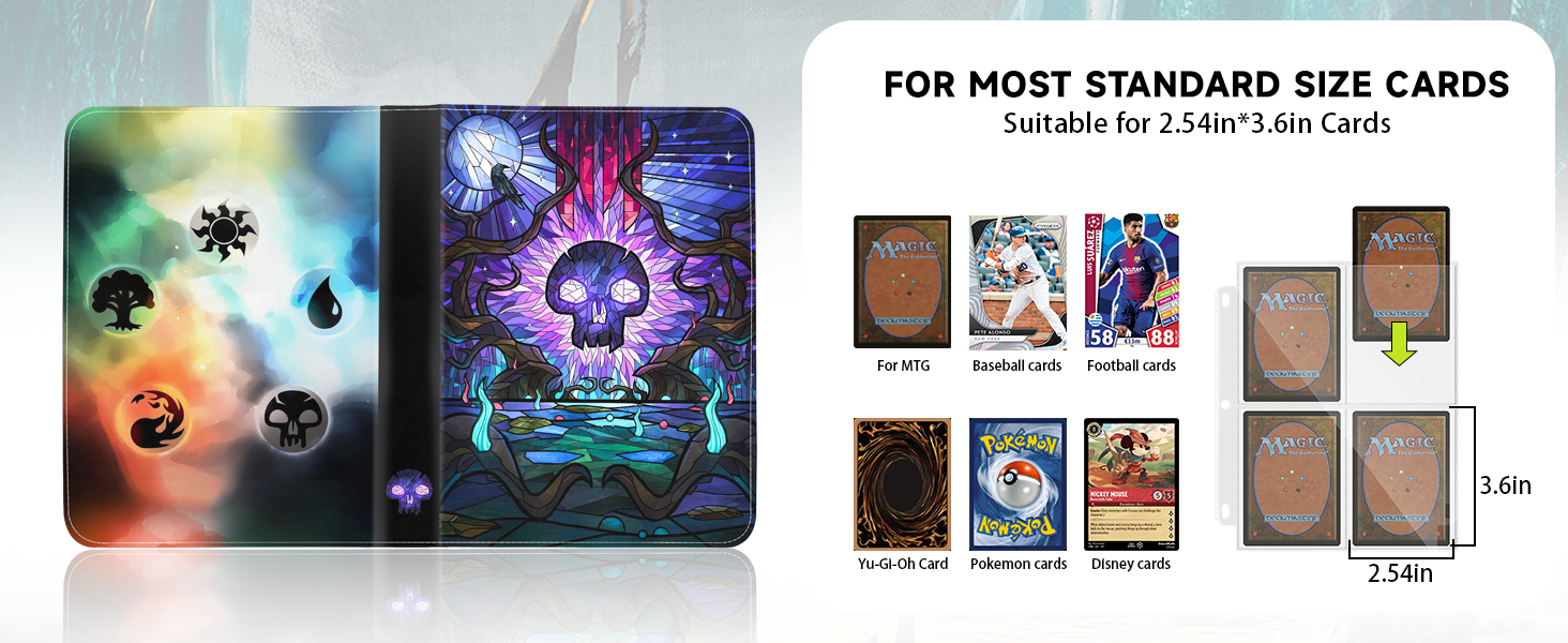 Amazon.com: TCGUARD Trading Card Binder for MTG/YGO/PTCG/Game Cards, Holds 440 Cards,Premium ...