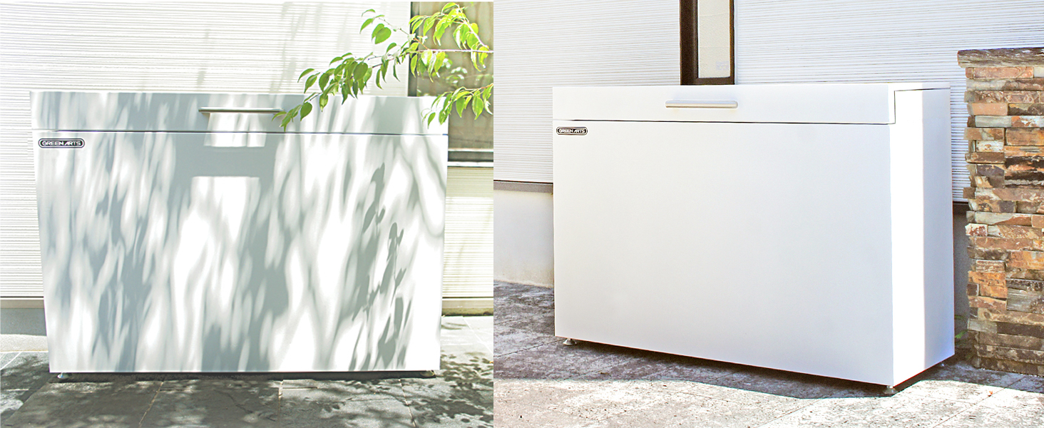 Amazon | ダイケン ゴミ収集庫 クリーンストッカー CKR-1909-2 スチールタイプ 組立式 奥行900mm 容量1450L ゴミ袋(45L)約32袋集積 16世帯目安 | 屋外ゴミ収納庫