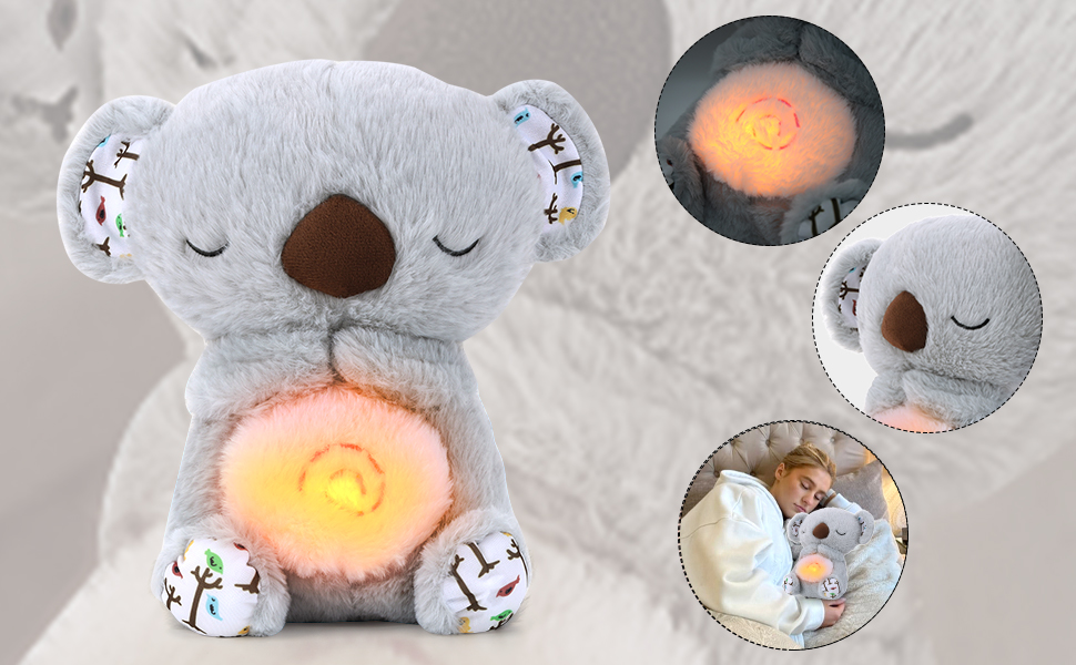 VOSTEVAS Koala Peluche Que Respira, Koala Dreams para Ansiedad, Nutria para Dormir con Música Y ...