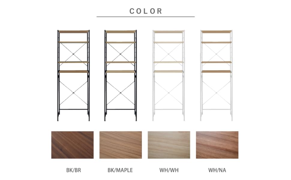 Amazon.co.jp: KaguBuy エルト ゴミ箱 収納 60幅 レンジ台 レンジボード スリム ごみ箱上ラック キッチンラック (ﾌﾞﾗｯｸ/ﾒｰﾌﾟﾙ) : ホーム＆キッチン