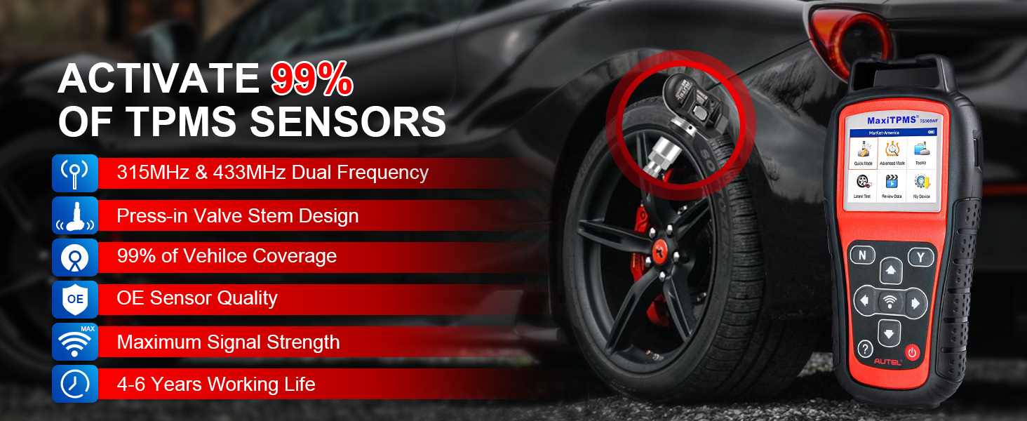 Amazon.com: Autel MaxiTPMS TS508WF WiFi TPMS Relearn Tool, 2025 Updated ...