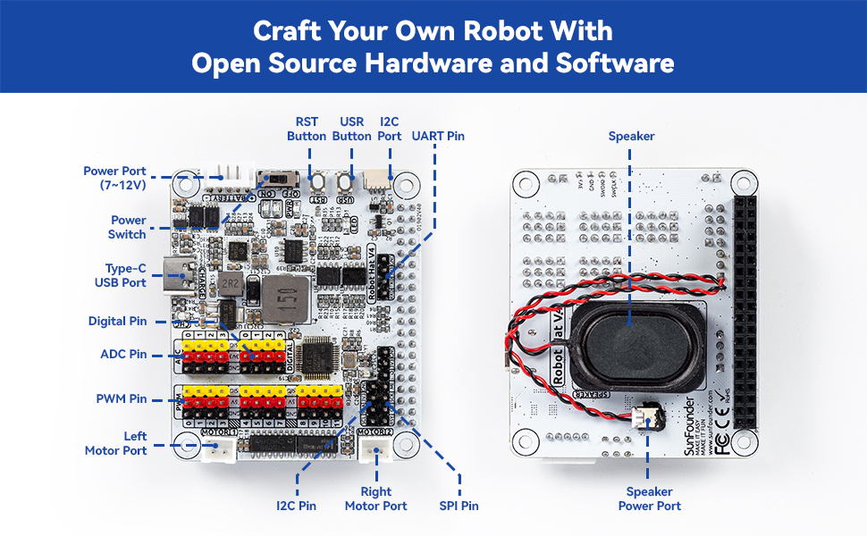 SunFounder Smart Video Robot Car Kit for Raspberry Pi 4/3B+/3B/Zero 2W ...