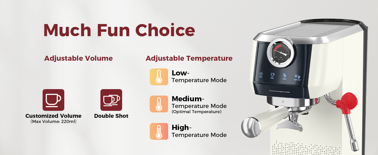 Amazon.com: Tuni E2 58mm Espresso Machine 20Bar Espresso Maker, 𝐃𝐮𝐚𝐥 𝐁𝐨𝐢𝐥𝐞𝐫 Coffee Maker with ...