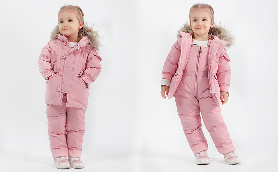 Amazon.com: WESIDOM Baby Boys Girls Snowsuit, Toddler Winter Outfit Sets Kids Hooded Artificial ...