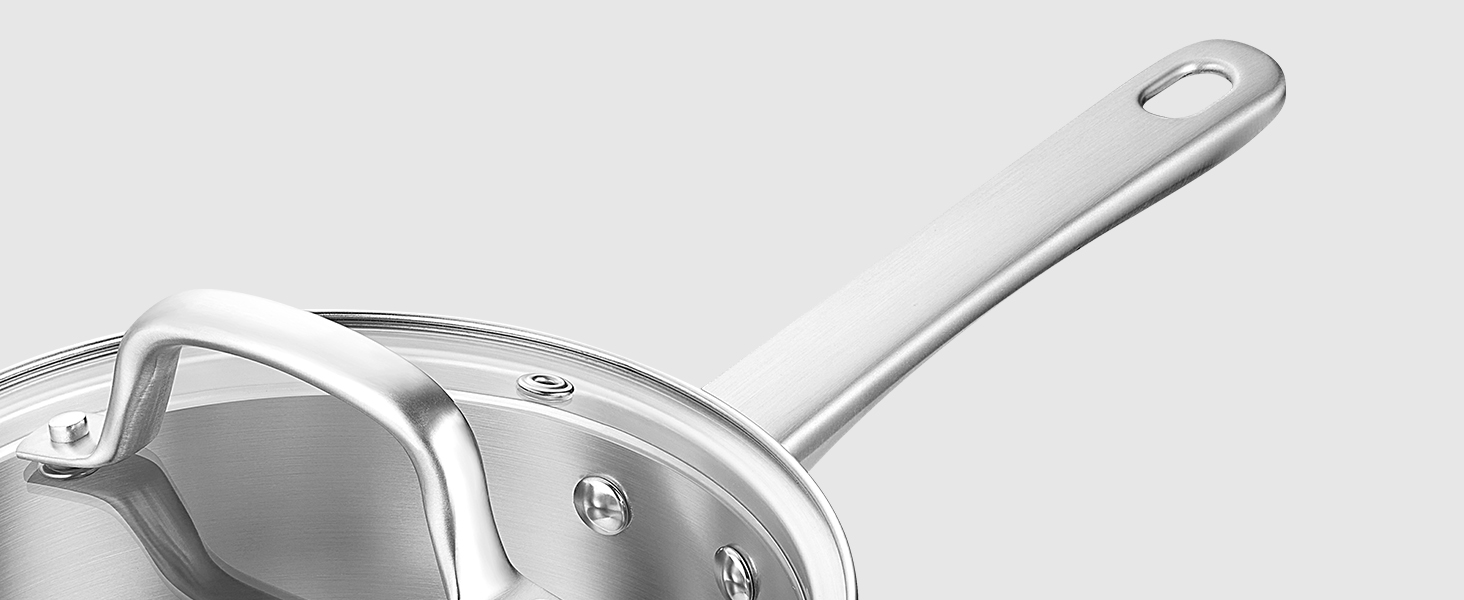 Amazon.com: KOCH SYSTEME CS Stainless Steel Saucepan Set, 1QT & 2QT & 3QT Sauce Pan, Premium 18/ ...