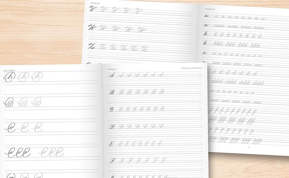 Amazon.com: Palmer Method, Spencerian Penmanship & Copperplate Calligraphy - 3-in-1: Cursive ...