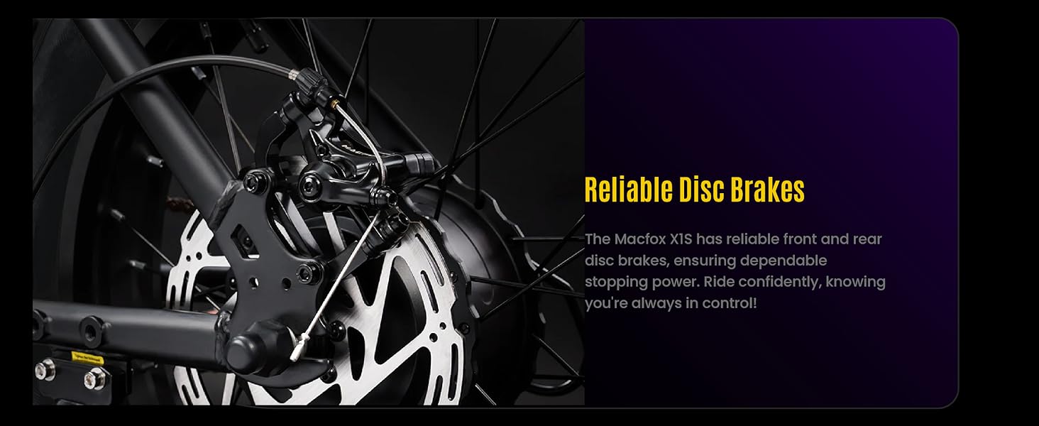 Amazon.com : MACFOX X1S Electric Bike for Adults - Peak Power 750W, 25MPH High-Speed Commuter ...