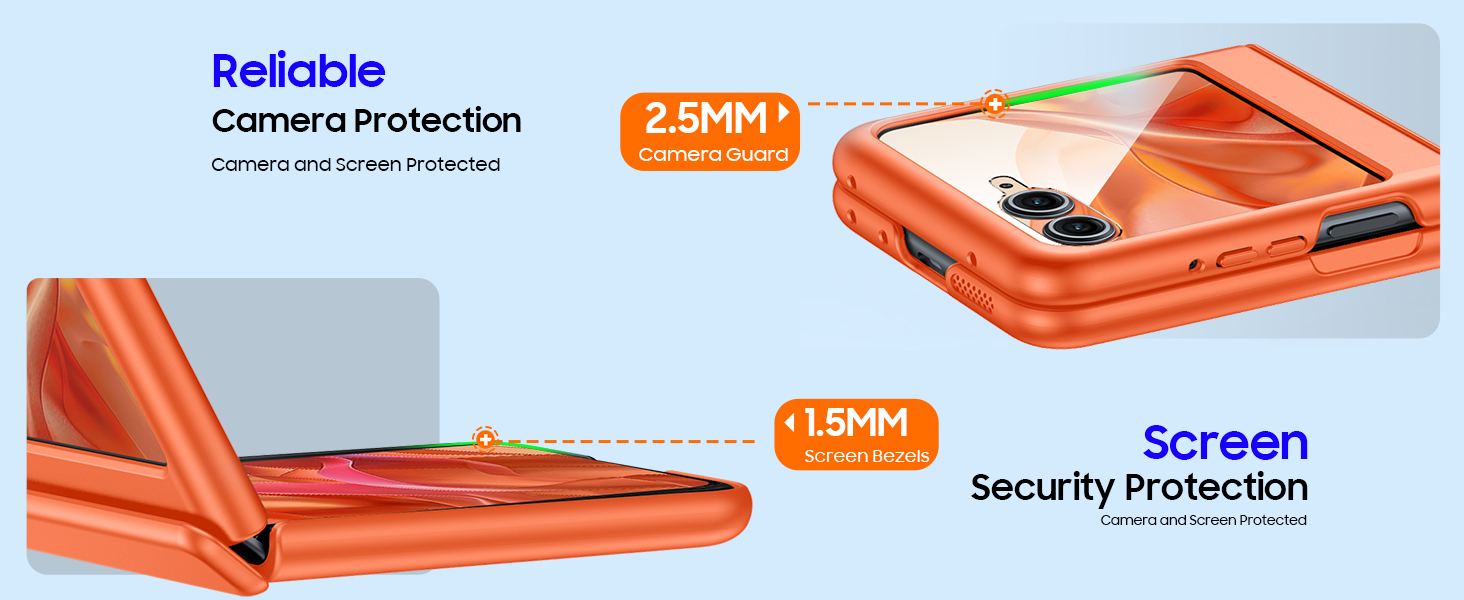 Amazon.com: CENMASO for Motorola Razr 2024 Case, Razr 2024 Case with Hinge Protection & Built-in ...