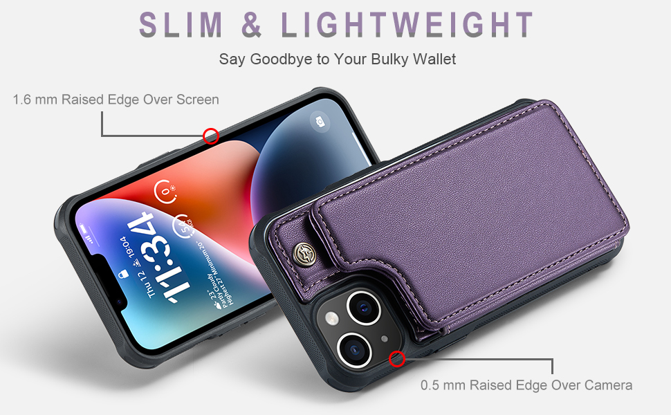 Amazon.com: Vinich Compatible with iPhone 13 Wallet Case with RFID Blocking Card Holder for ...