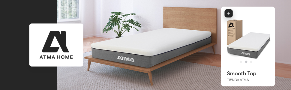 ATMA Colchón Individual Smooth Top en Caja Espuma Memory Foam | 29cm de ...