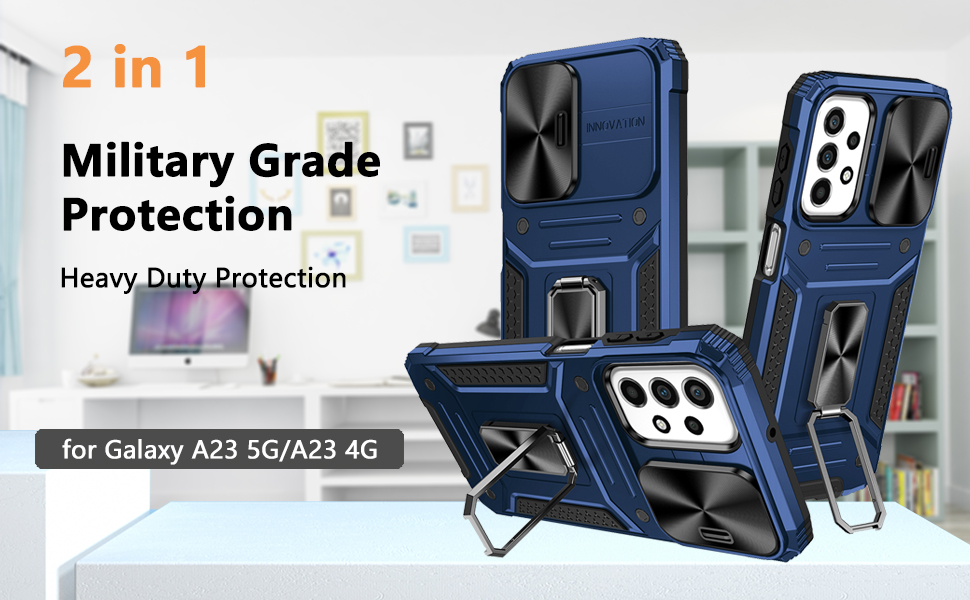 Amazon.com: Fucozan Galaxy A23 5G Case for Samsung Galaxy A23 4G Case with Kickstand Slide ...