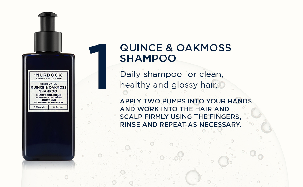Murdock London Quince & Oakmoss Shampoo | Gentle Sulphate-Free Formula with Aloe Vera and Oat ...