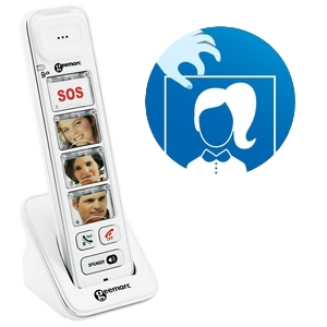 Geemarc Mobility Pack - Duo von verstärkten schnurlosen Telefonen mit Anrufbeantworter und ...