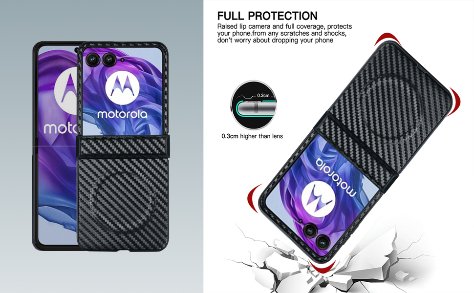 Amazon.com: Pefimt for Motorola Razr Plus 2024 Case with Leather Hinge Protection, Compatible ...